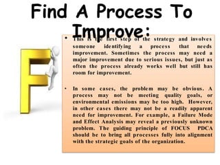 FOCUS PDCA | PPTX