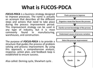 FOCUS PDCA Quality Imporvement Methodology | PPTX