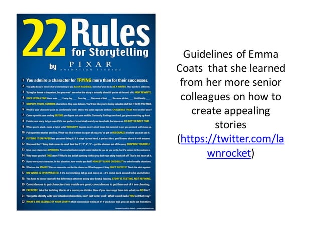 Storytelling & Pixar: 22 rules. | PPT