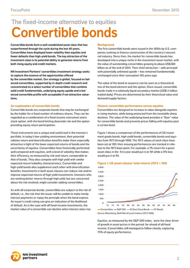 [EN] Convertible bonds offer investors equity-like returns with a risk ...