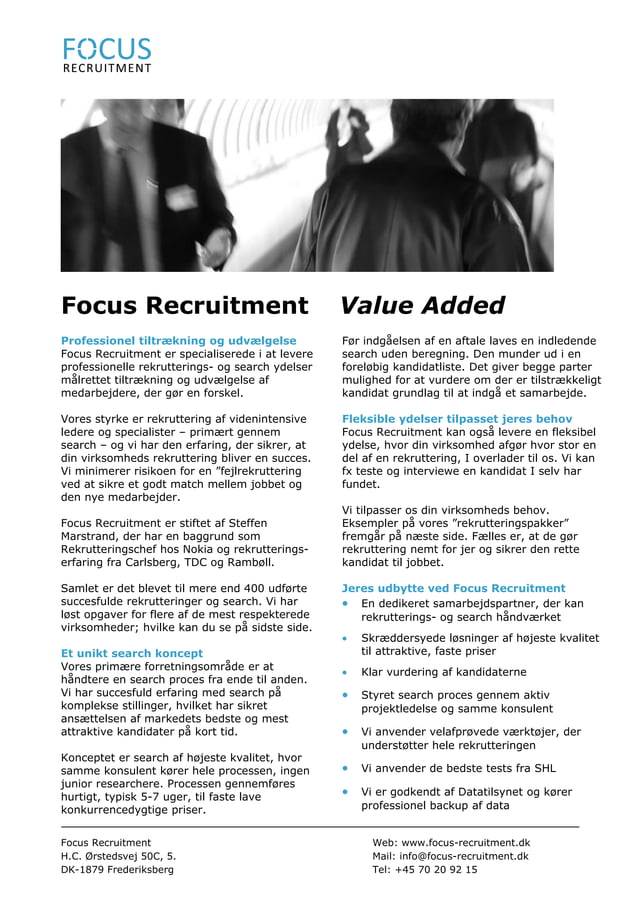 Focus Recruitment Løsninger | PDF