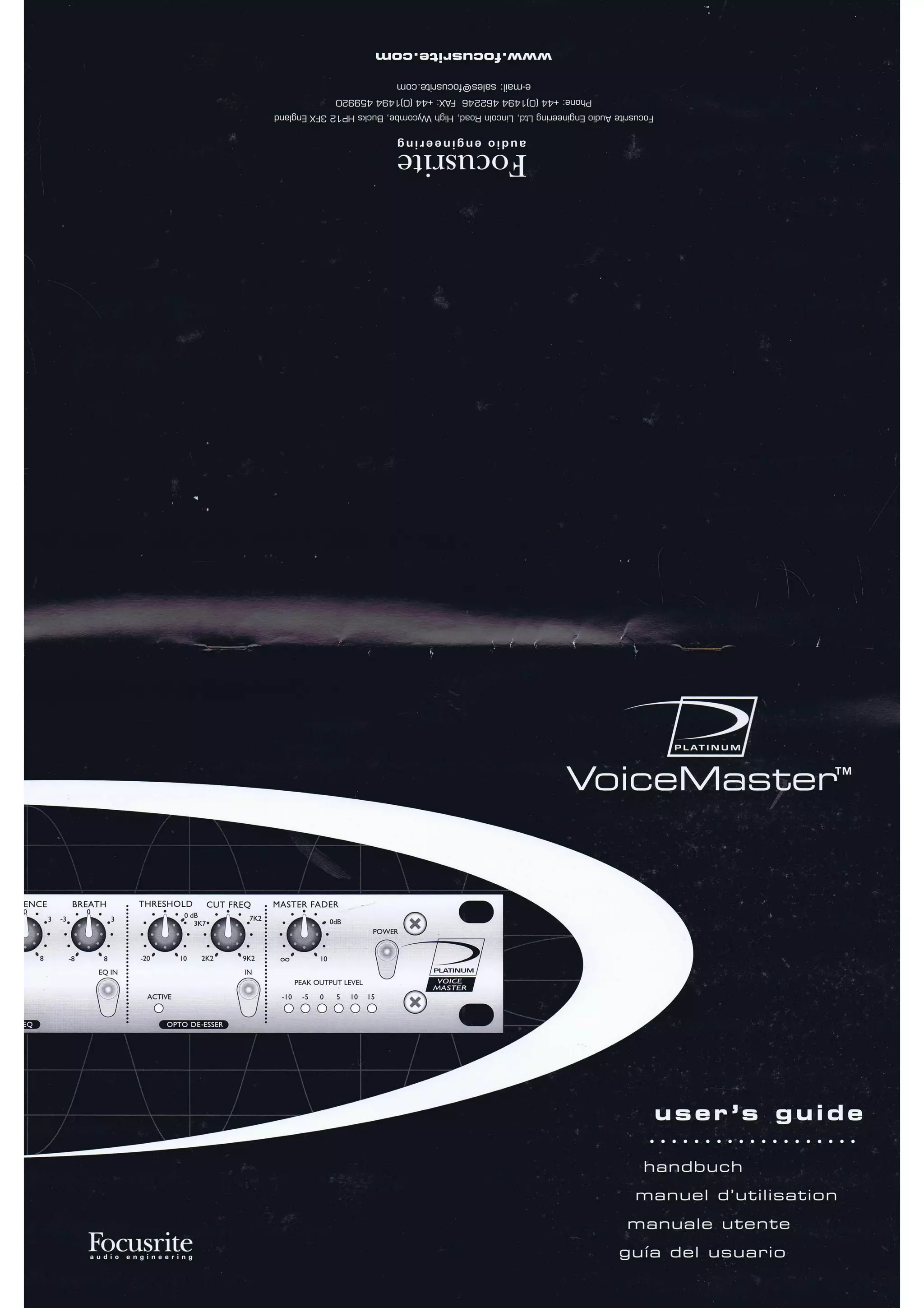 Focusrite Voice Master Manual | PDF