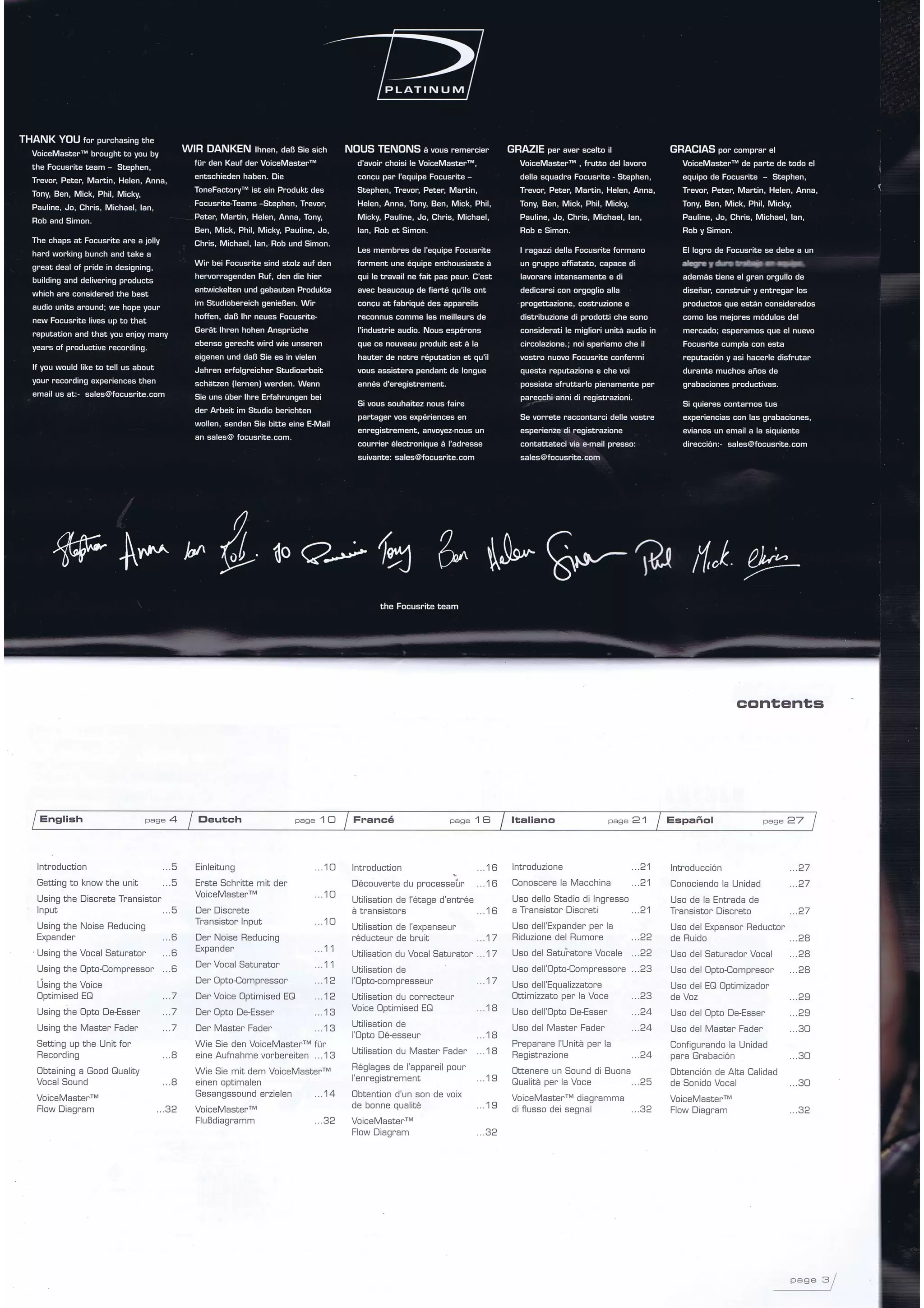 Focusrite Voice Master Manual | PDF