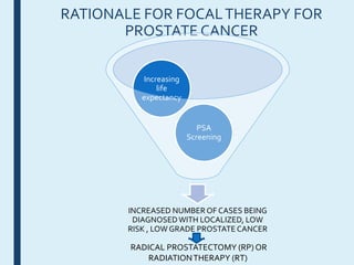 Focussed therapy and imaging in prostate cancer | PPTX
