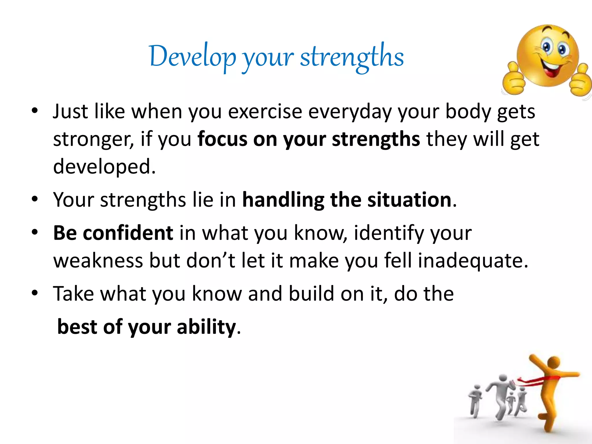 Focussing on my strengths | PPTX
