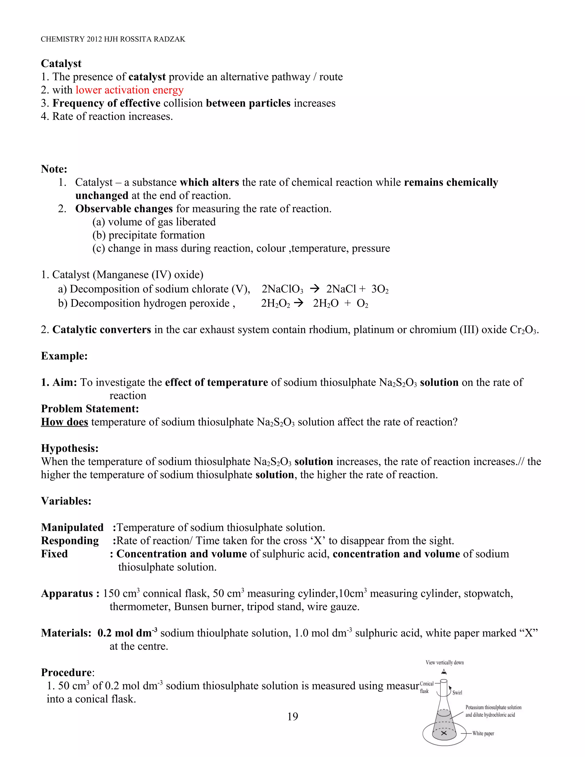 Chemistry Note Form 4 & 5 | DOC