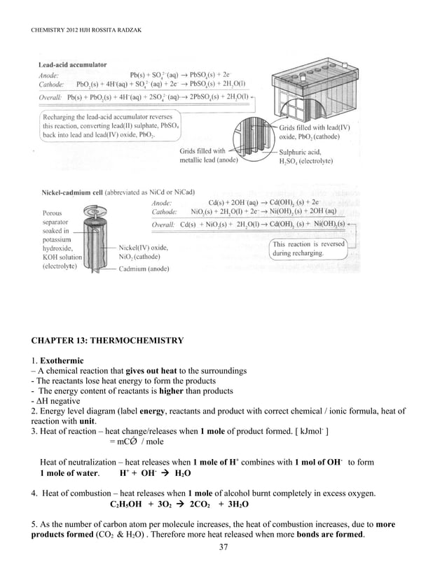 Chemistry Note Form 4 & 5 | DOC
