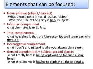 Focus structures. a.ait taleb | PPTX