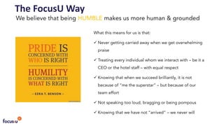 FocusU Culture Deck | PDF