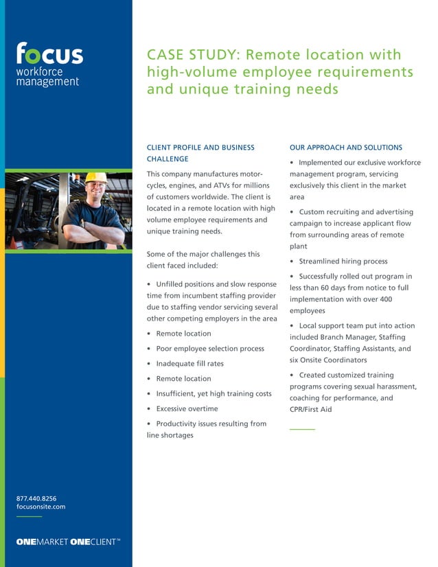 Case Study - Remote Location | PDF