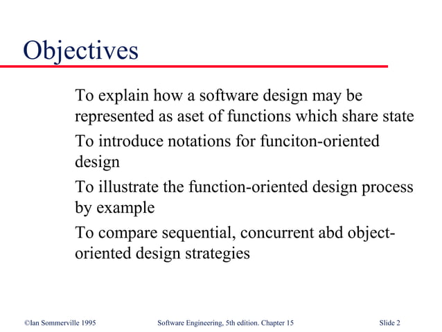 Function Oriented Design | PPT | Databases | Computer Software and Applications