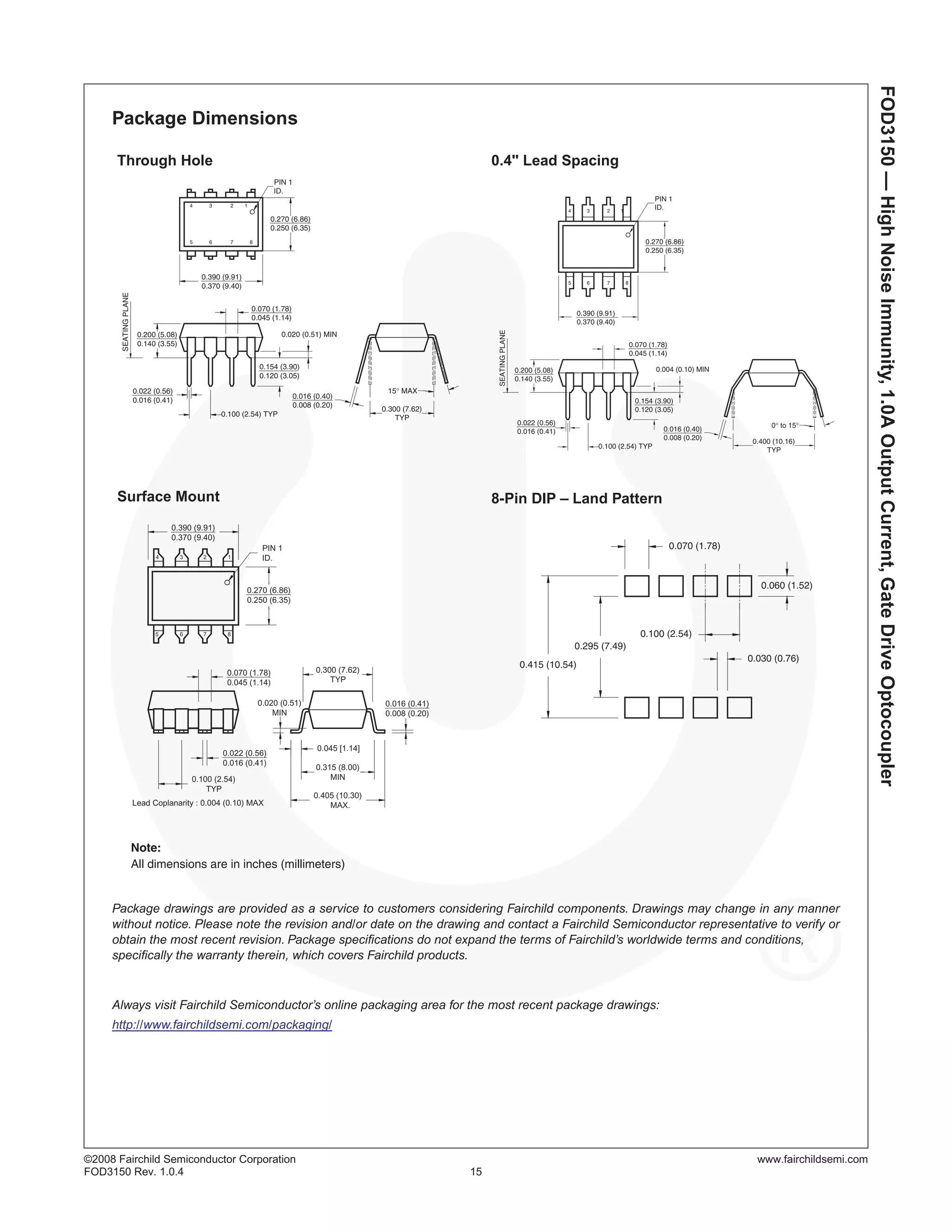 Original Opto FOD3150 3150 DIP-8 New | PDF