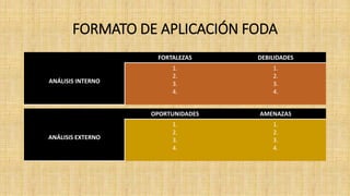 Análisis FODA / SWOT / DOFA | PPTX | Business | Business and Finance