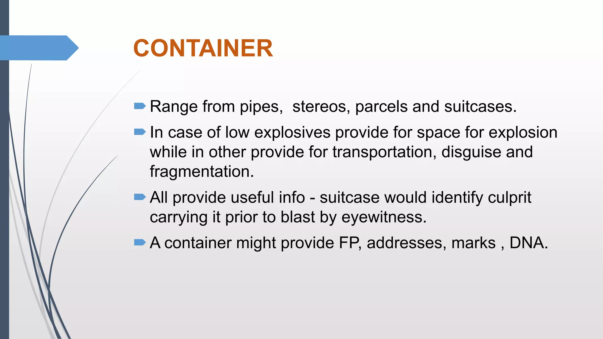 Forensic Chemistry - Explosives | PPTX