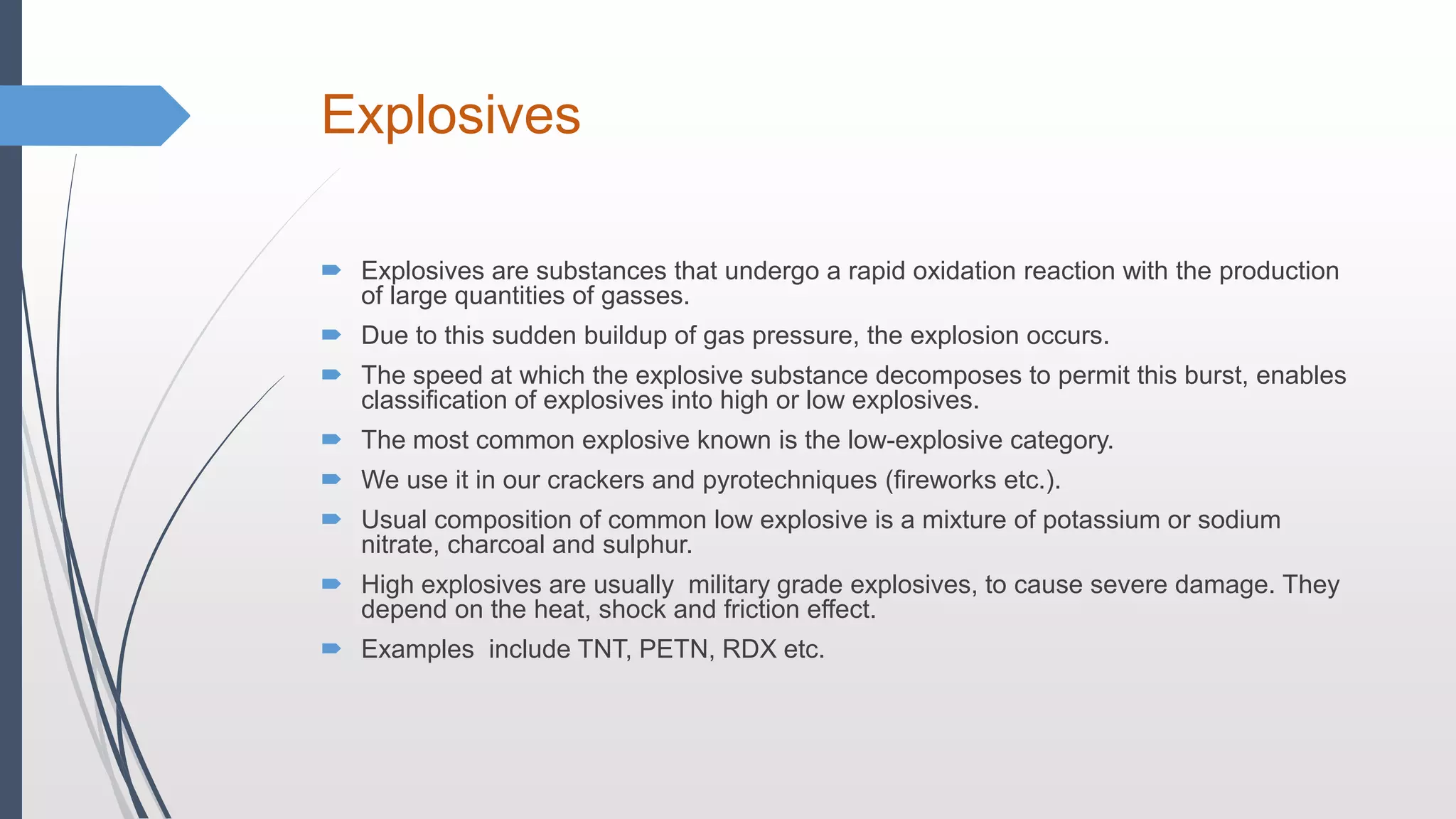 Forensic Chemistry - Explosives | PPTX