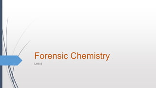 Forensic Chemistry - Explosives | PPTX