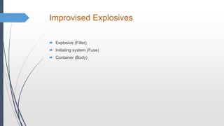 Forensic Chemistry - Explosives | PPTX