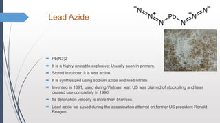Forensic Chemistry - Explosives | PPTX