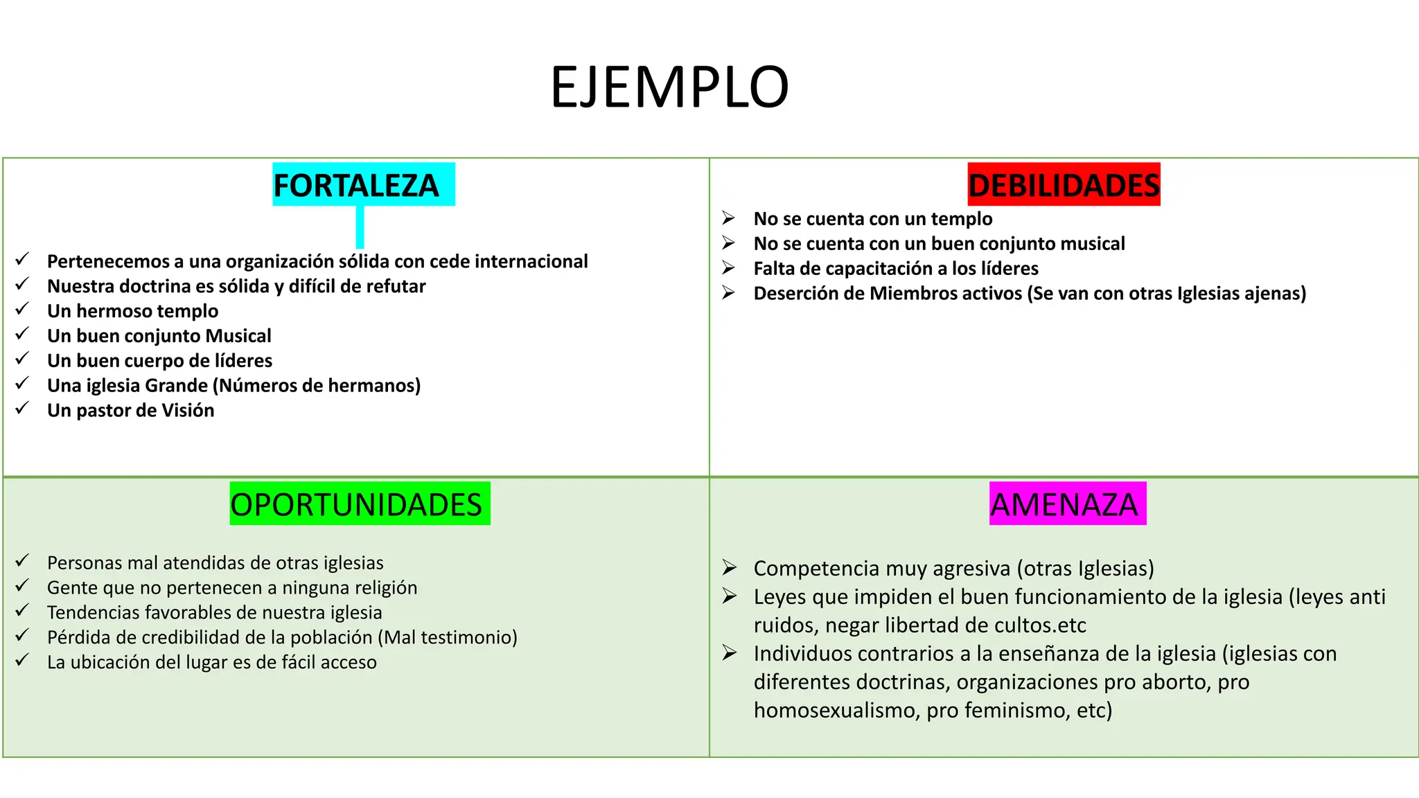 EJEMPLO DE COMO ELABORAR UN ANALISIS FODA pptx | PPT EJEMPLO DE COMO ELABORAR UN ANALISIS FODA pptx | PPT