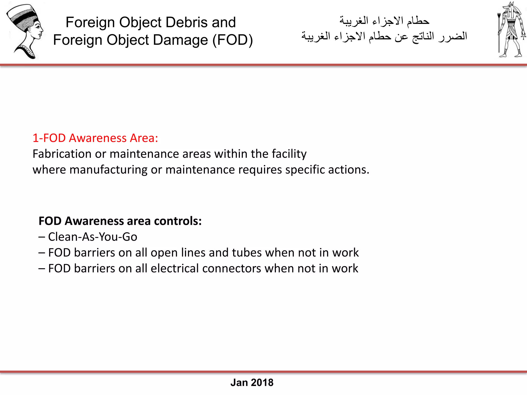 Fod Foreign Object Debris in aviation arabic | PDF