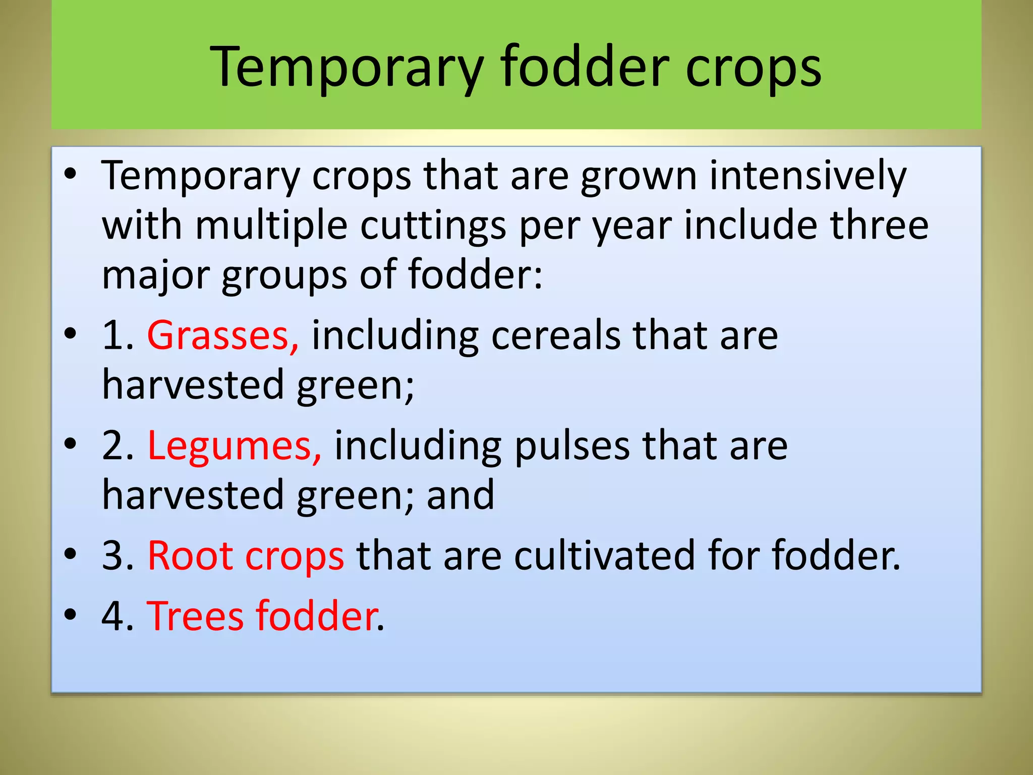 Fodder crops | PPTX