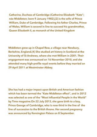 Kate Middleton | PDF