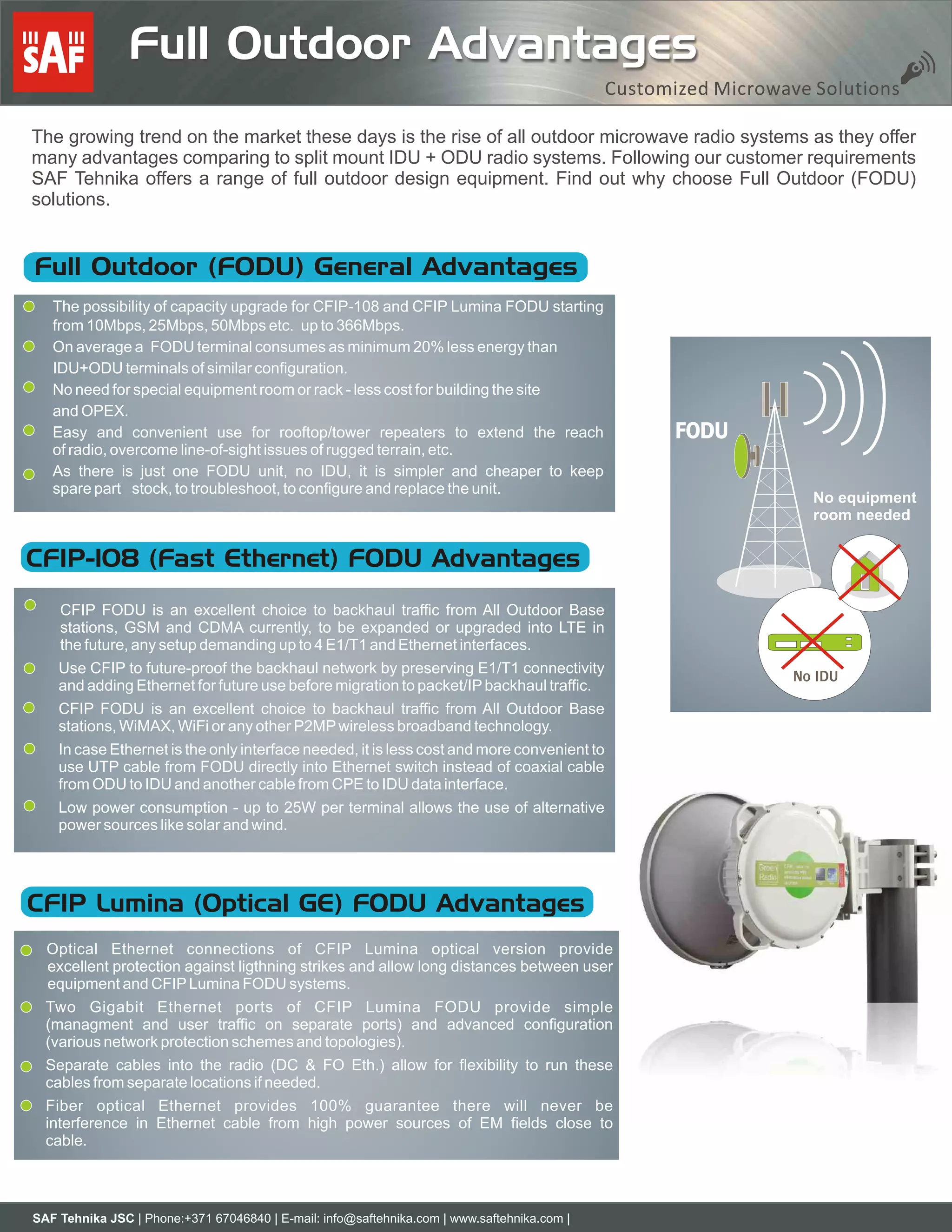 Fodu advantages capex-opex | PDF