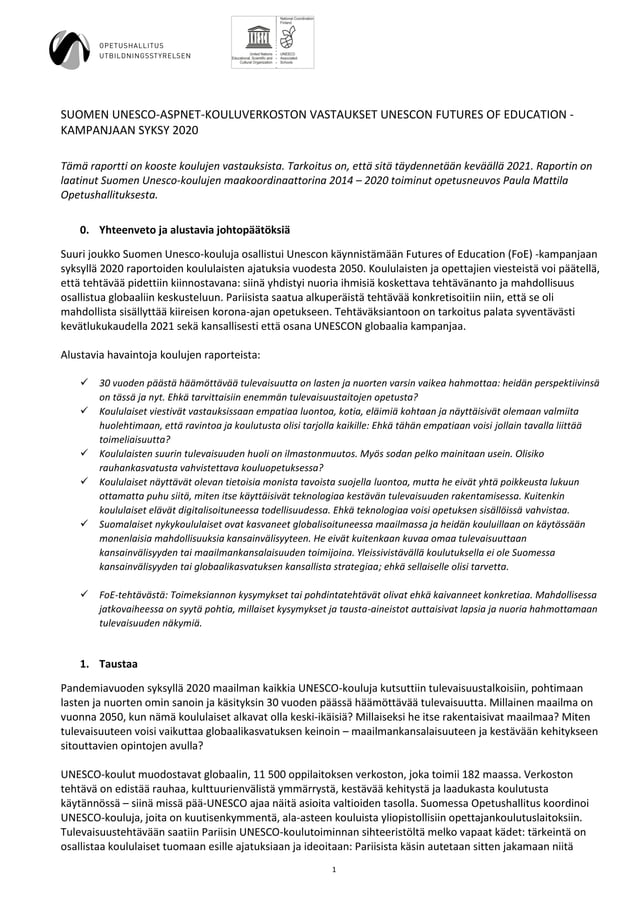 Futures of Education -raportti | PDF