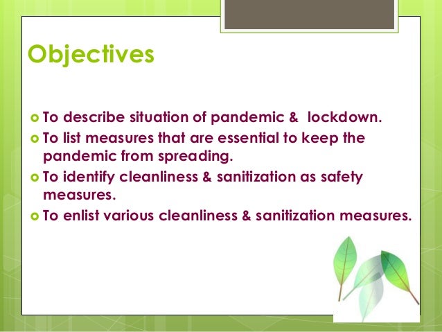 Cleanliness and Sanitization | PDF