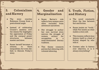 Introductory Presentation on Foe by J. M. Coetzee | PDF