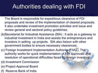 Foerign Direct Investment | PPT