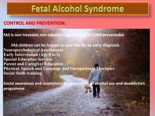 Foetal alcohol syndrome short talk | PPT