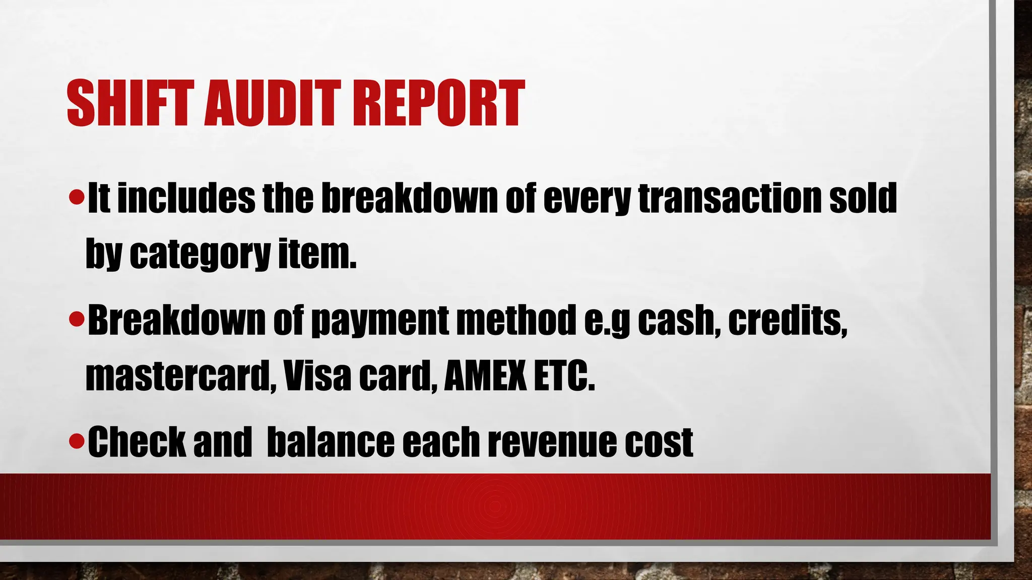 Front Office different types of REPORTS.pptx