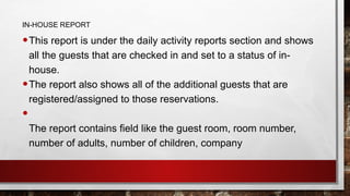 Front Office different types of REPORTS.pptx