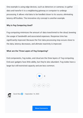 The Future of Fog Computing and IoT: Revolutionizing Data Processing | PDF