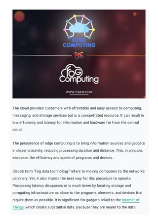 The Future of Fog Computing and IoT: Revolutionizing Data Processing | PDF