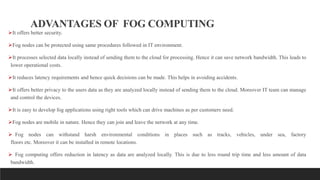FOG COMPUTING, what and why a fog computing | PPT