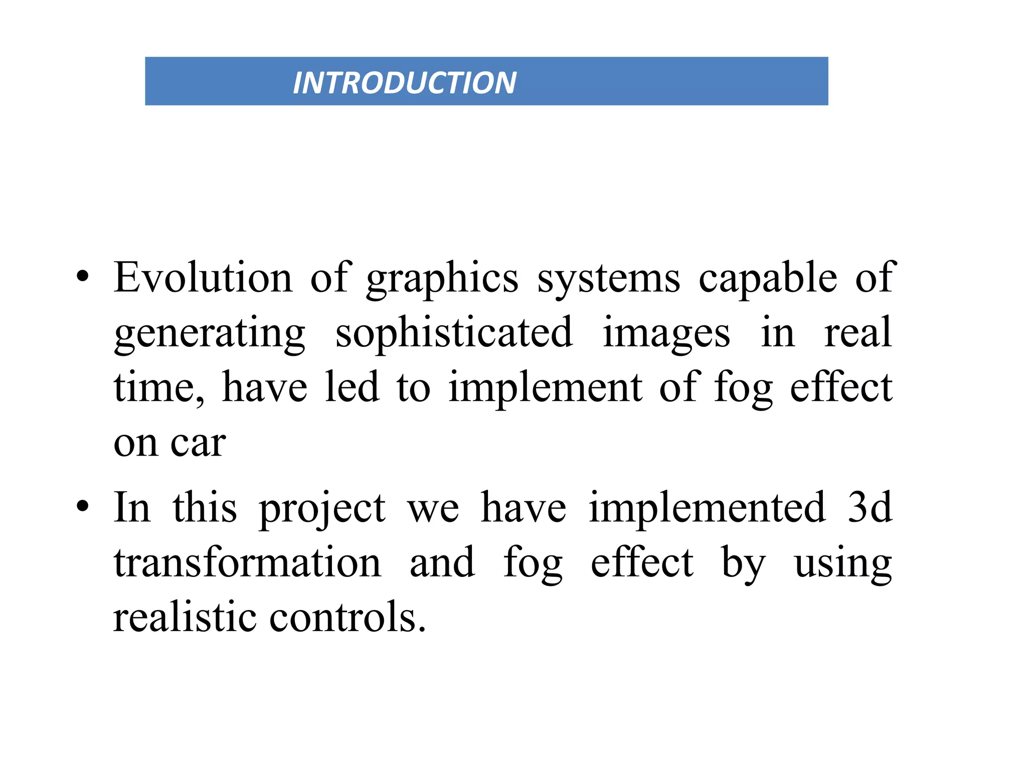 Fog effect opengl project | PPT
