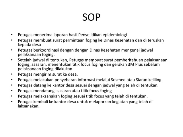 SOP fogging di FKTP untuk menurunkan kasus DBD.pptx