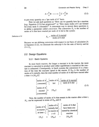 Fogler elements of chemical reaction engineering 3rd | PDF