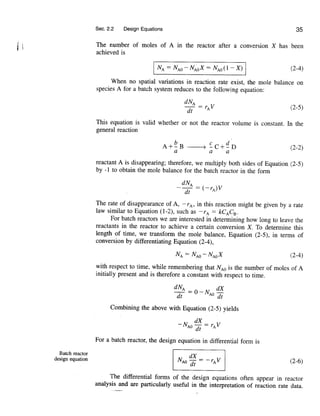Fogler elements of chemical reaction engineering 3rd | PDF