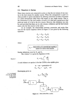 Fogler elements of chemical reaction engineering 3rd | PDF
