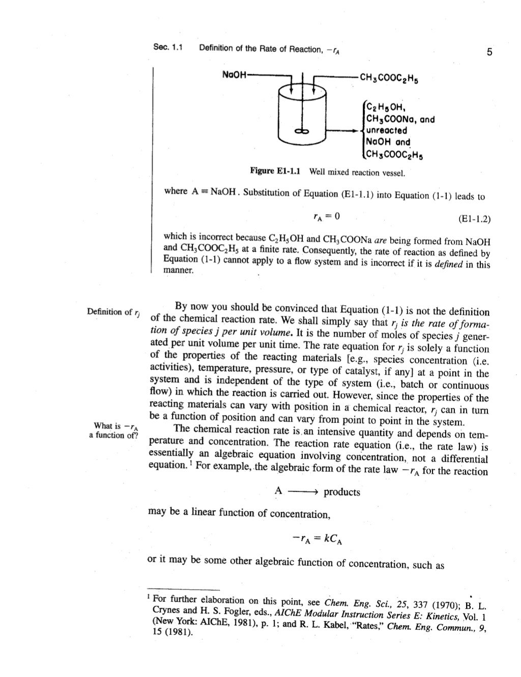 Fogler elements of chemical reaction engineering 3rd | PDF