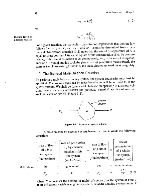 Fogler elements of chemical reaction engineering 3rd | PDF