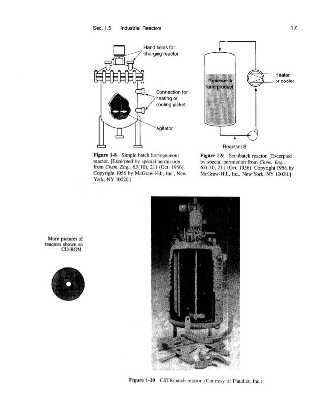 Fogler elements of chemical reaction engineering 3rd | PDF