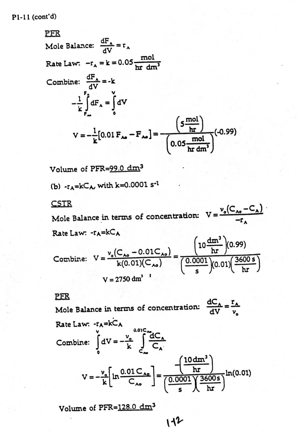 Fogler: solucionario de la tercera edición | PDF