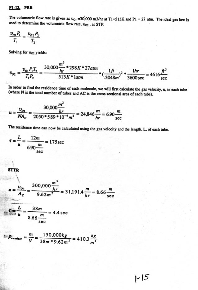 Fogler: solucionario de la tercera edición | PDF