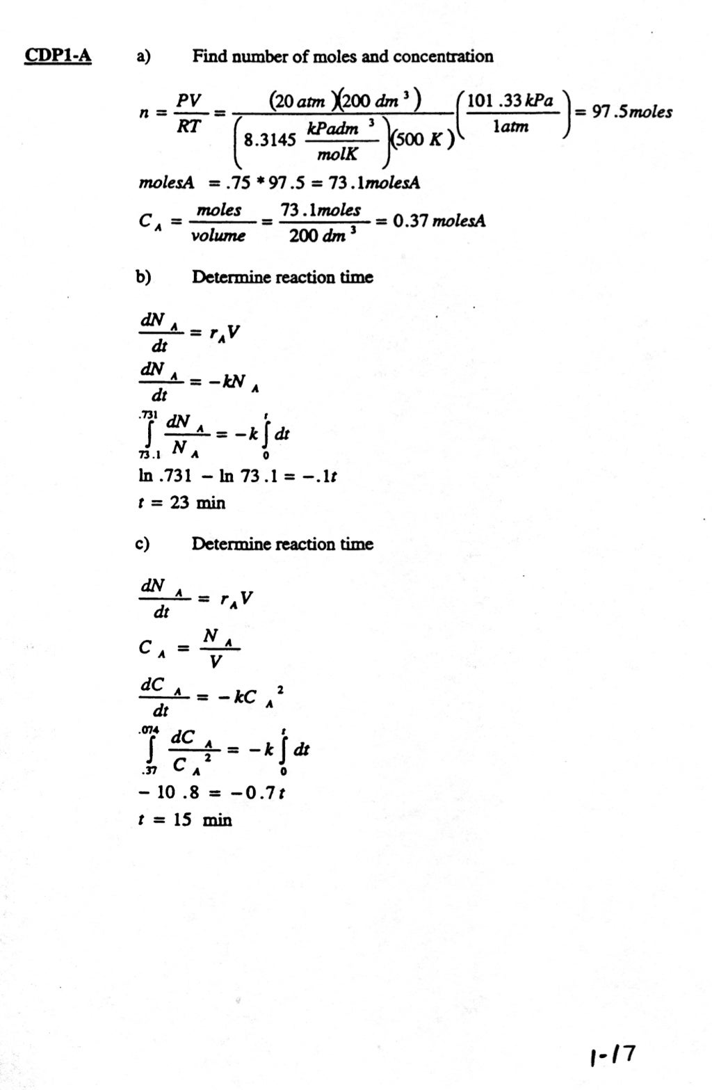 Fogler: solucionario de la tercera edición | PDF