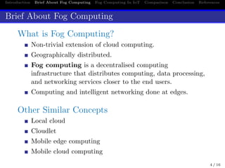 Fog computing in IoT | PDF