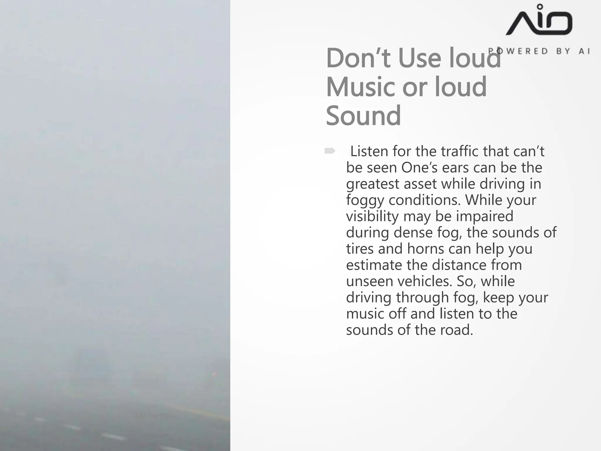 Safety Tips for drivers in Foggy seasons | PPTX